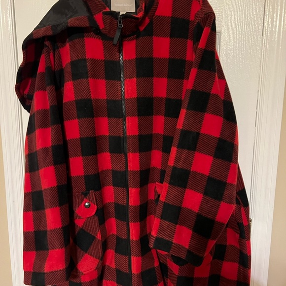 Woman Within | Jackets & Coats | Redblack Plaid Jacket 3x Woman Within | Poshmark